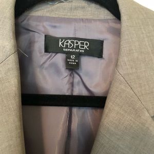 Kasper | Jackets & Coats | Ladies Kasper Graysilver Suit Jacket | Poshmark